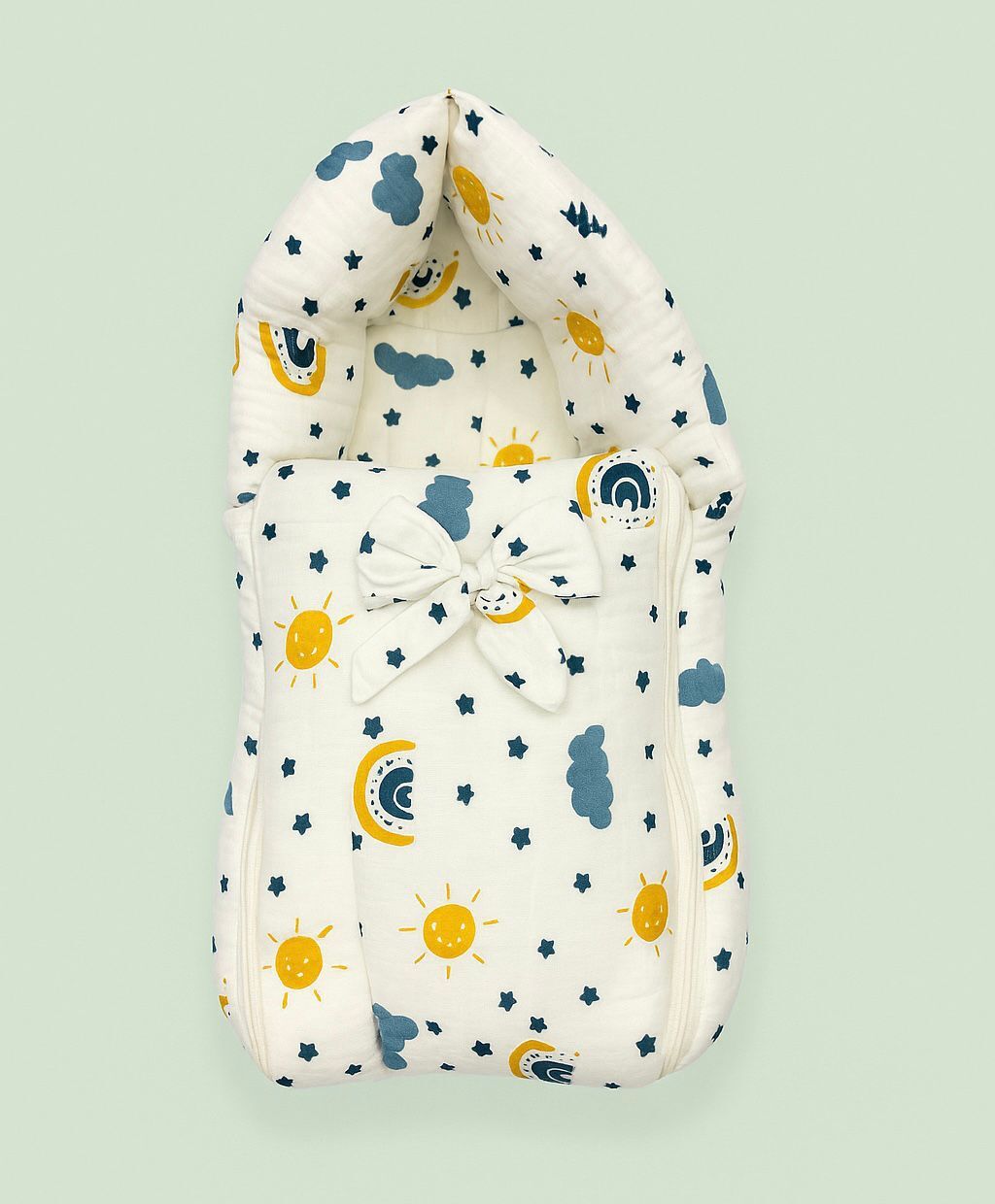 Premium Muslin Baby Carry Bed & Sleeping Bag – Extra Thick, Lightweight ...