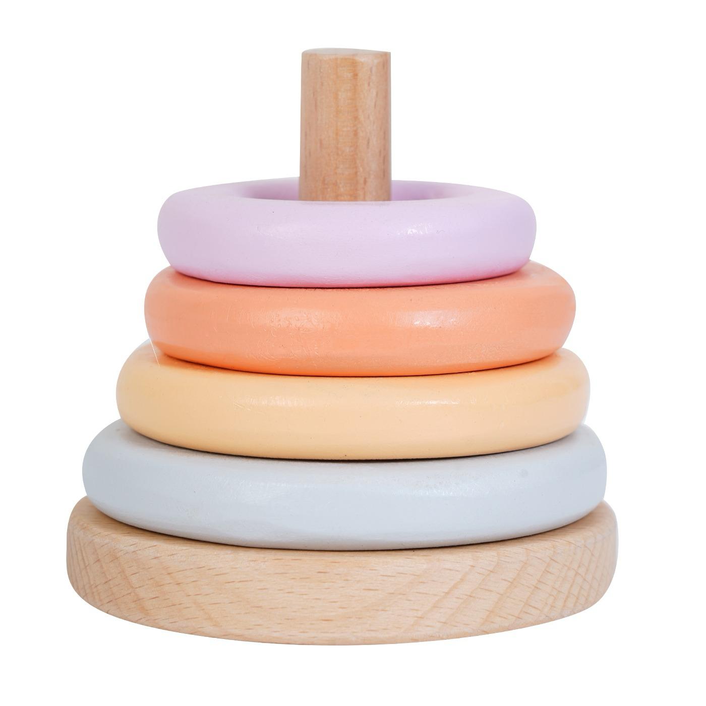 Wooden Stacking Rings for Toddlers Montessori-Inspired Eco-Friendly ...