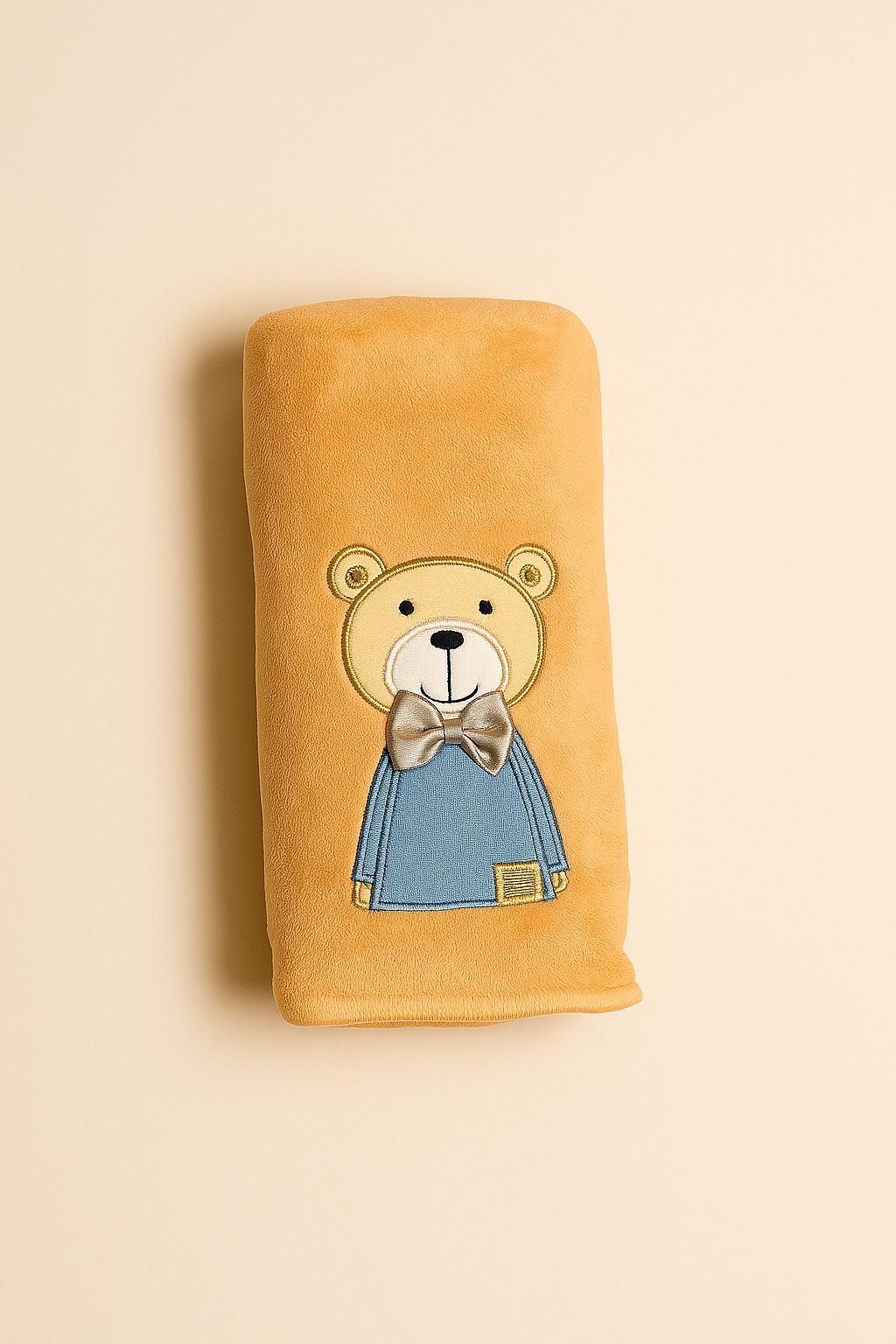 Premium Microfiber Baby Bath Towel (120×60 cm) – Snuggle Bear