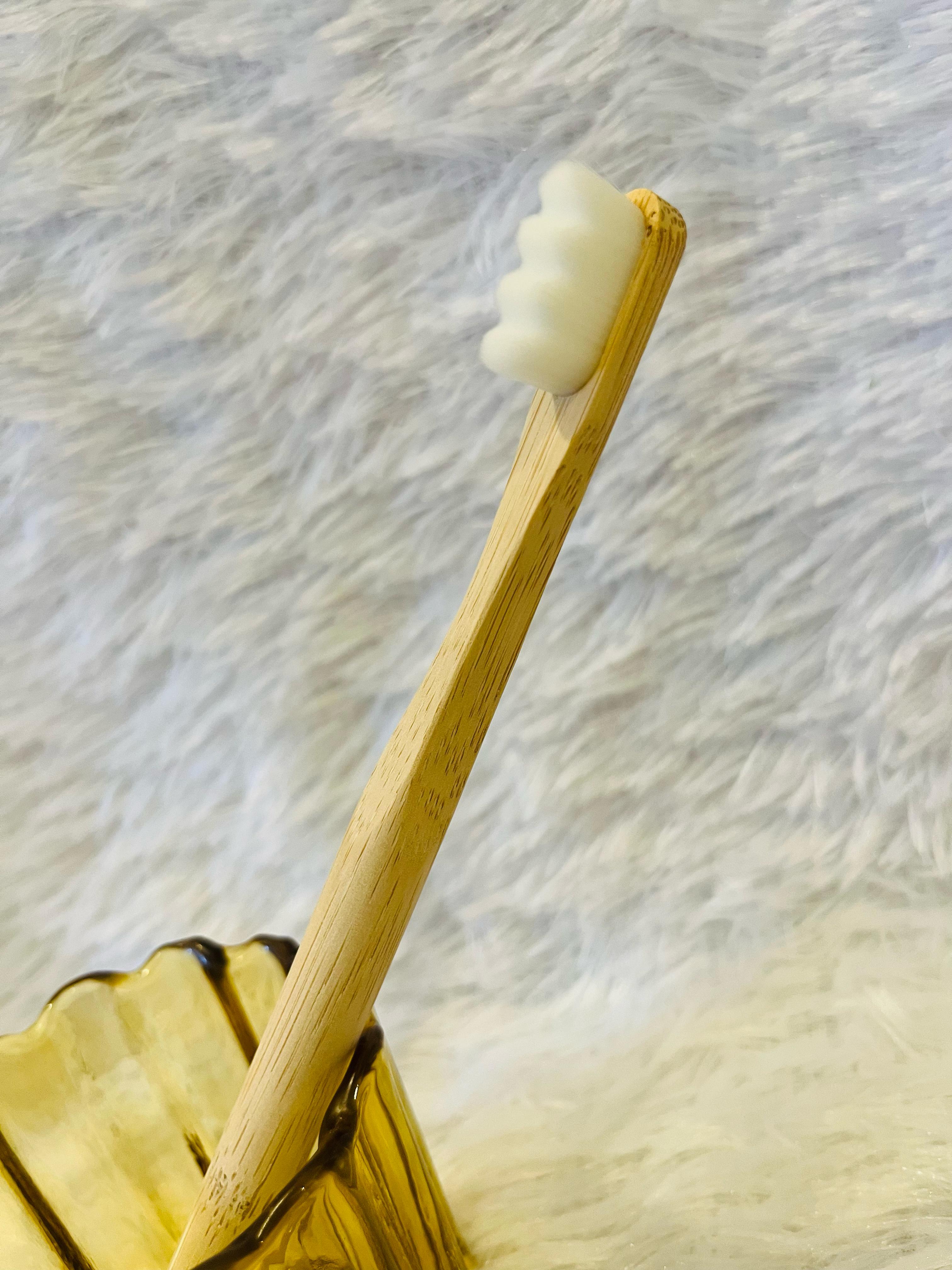 Bamboo Nano Ultrafine Toothbrush - Zigzag Activated Charcoal & White ...